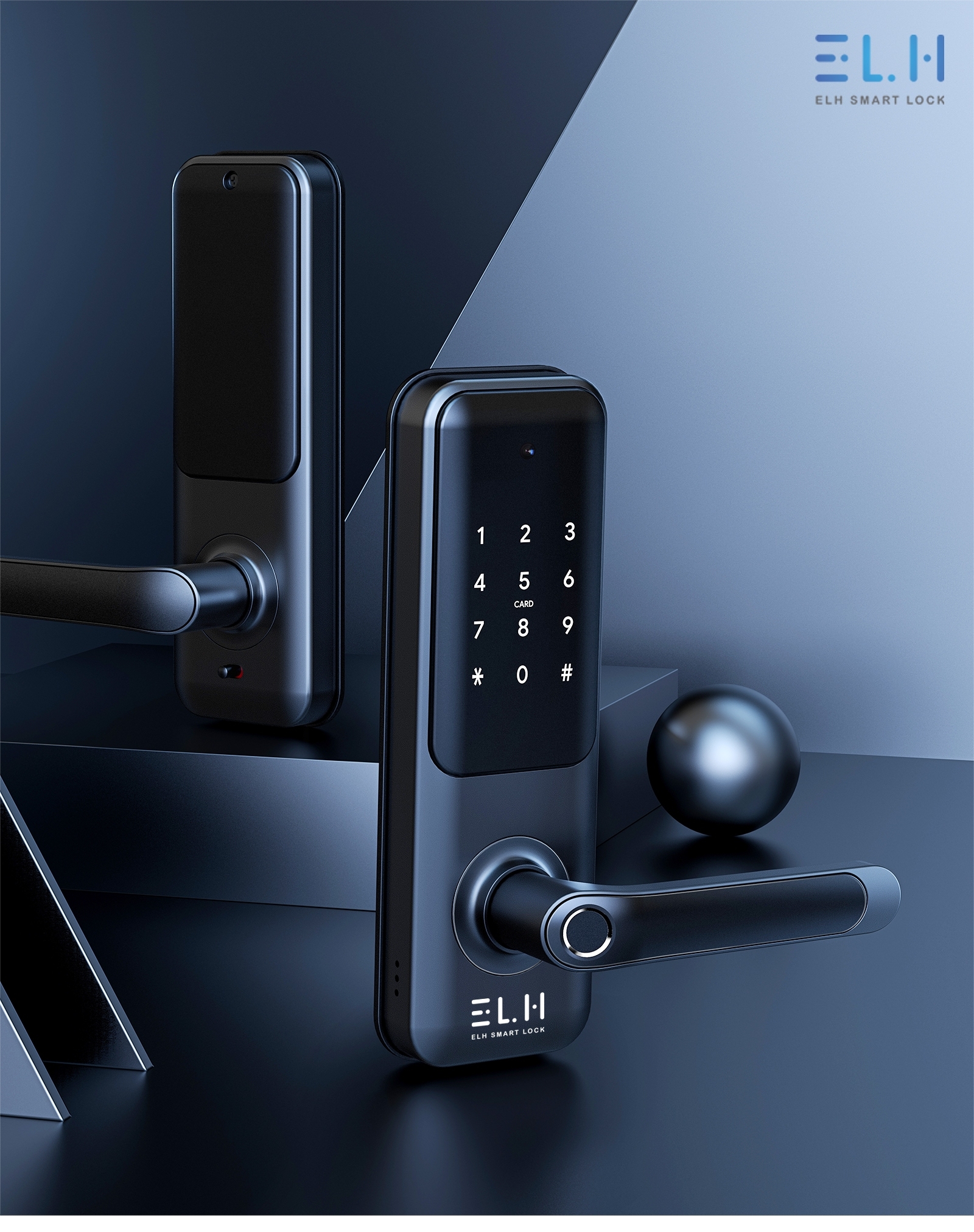 ELH Smart Door Lock รุ่น LC100 LC100 เดือยใหญ่ - บริษัท มูเนี่ยน ซัพลาย เชน จำกัด - ThaiPick